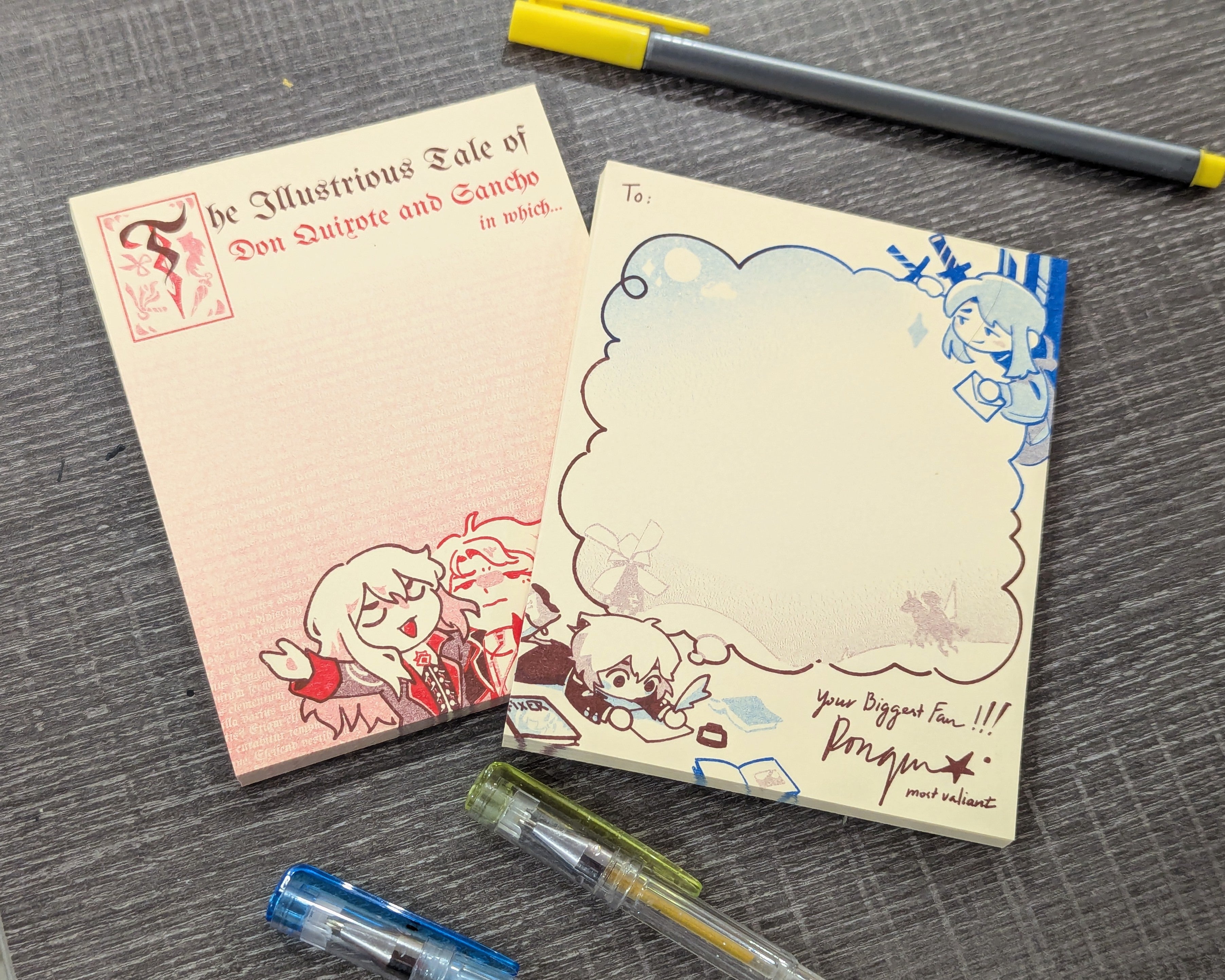 Don Quixote Riso Memopads - (CANTO 7 SPOILERS) – Chiko's Workshop